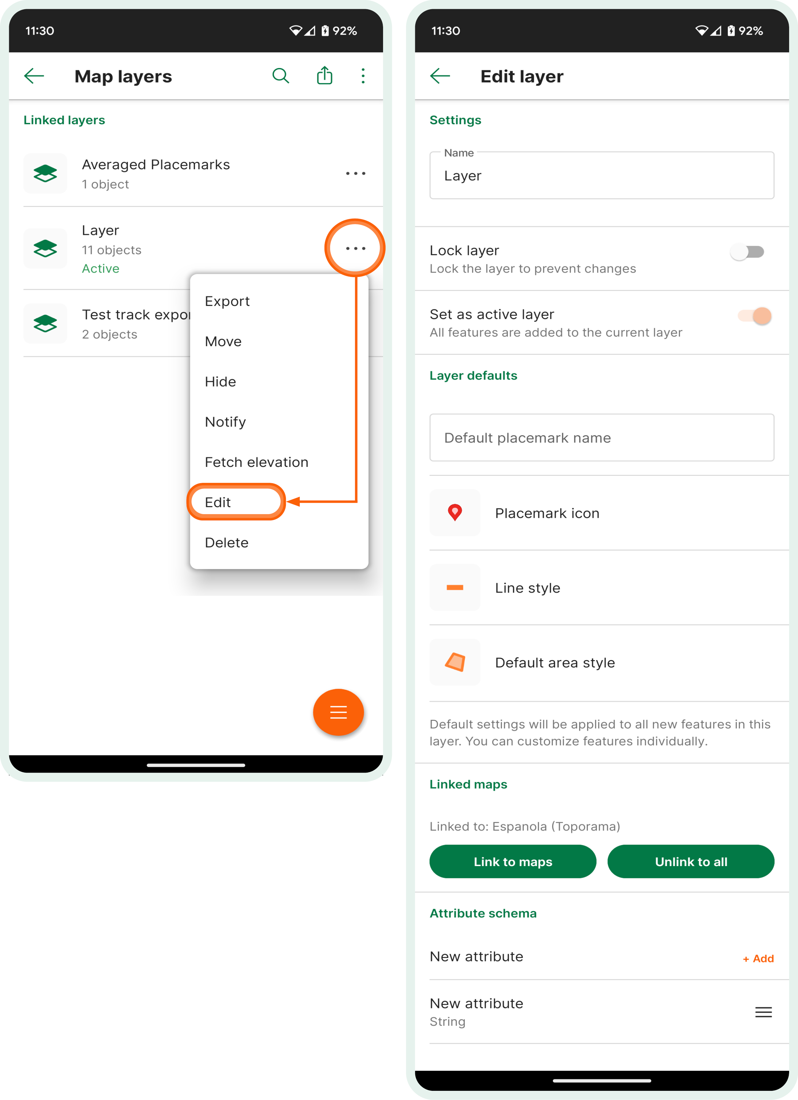 Managing map layers – Avenza Maps