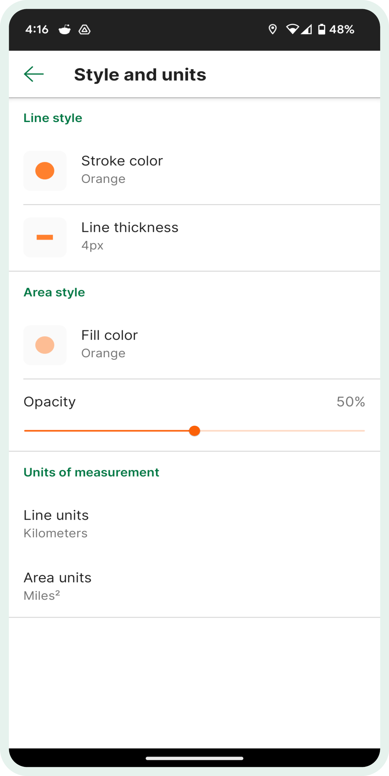 Draw and Measure Tool – Avenza Maps