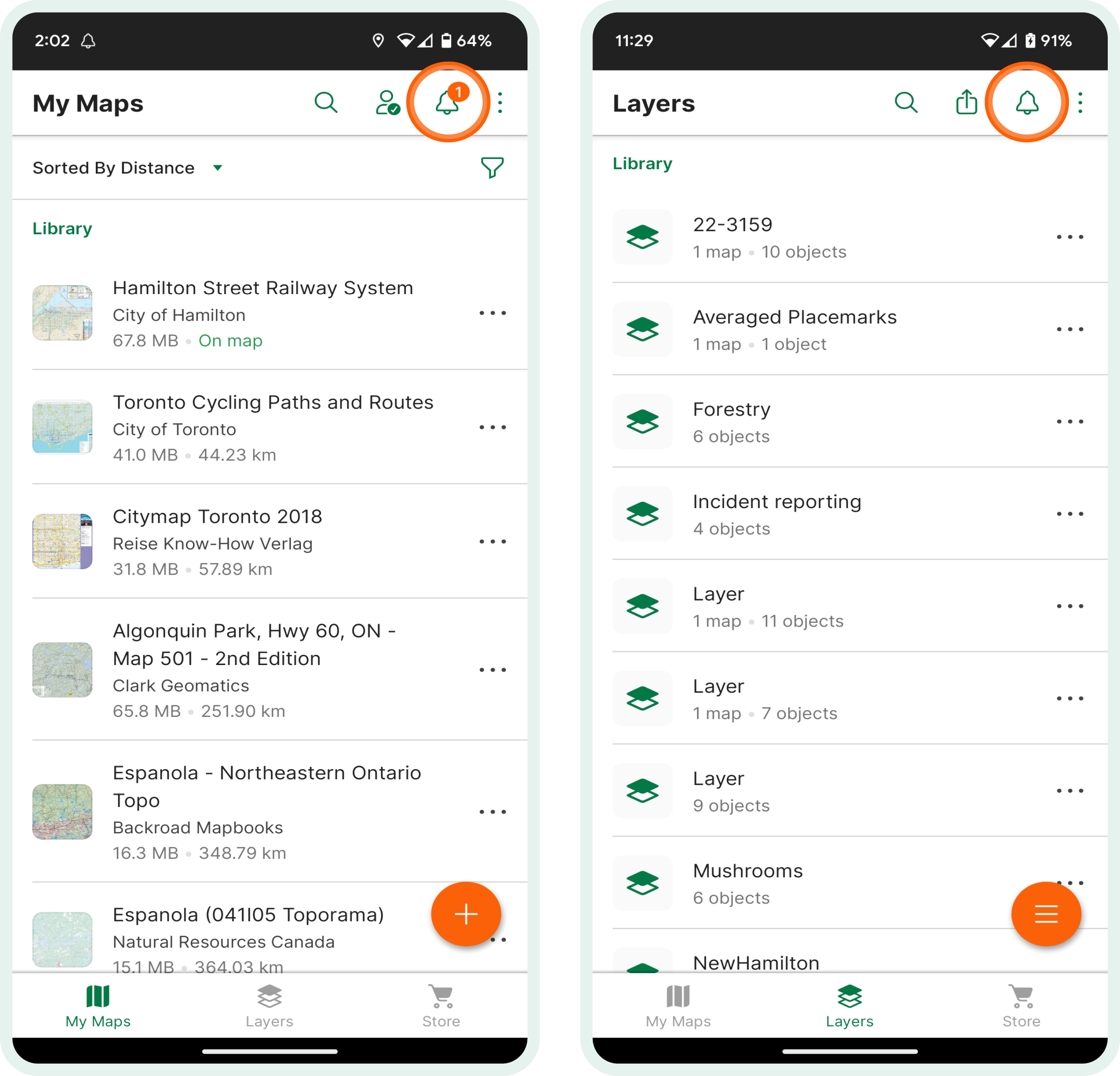 Notification Center – Avenza Maps