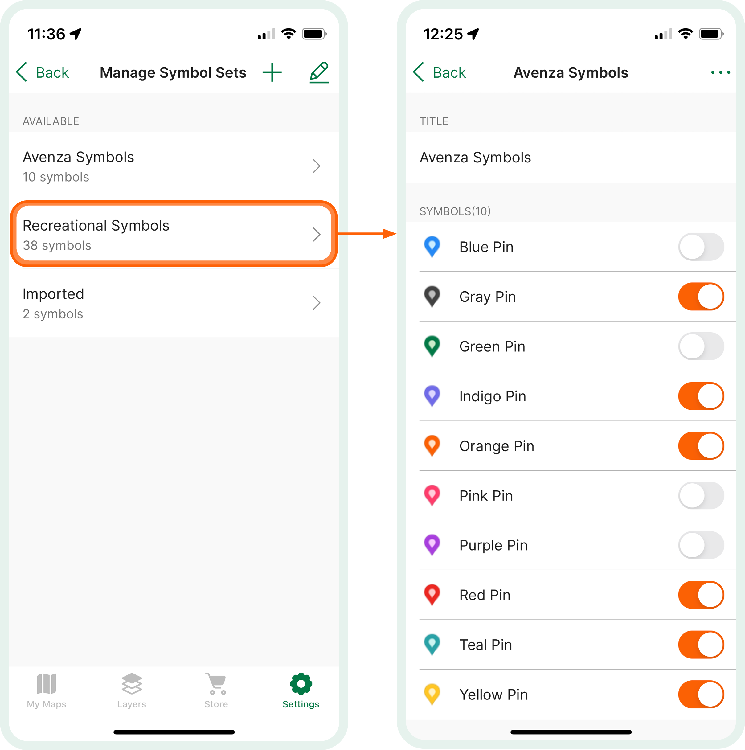 Manage Symbol Sets – Avenza Maps