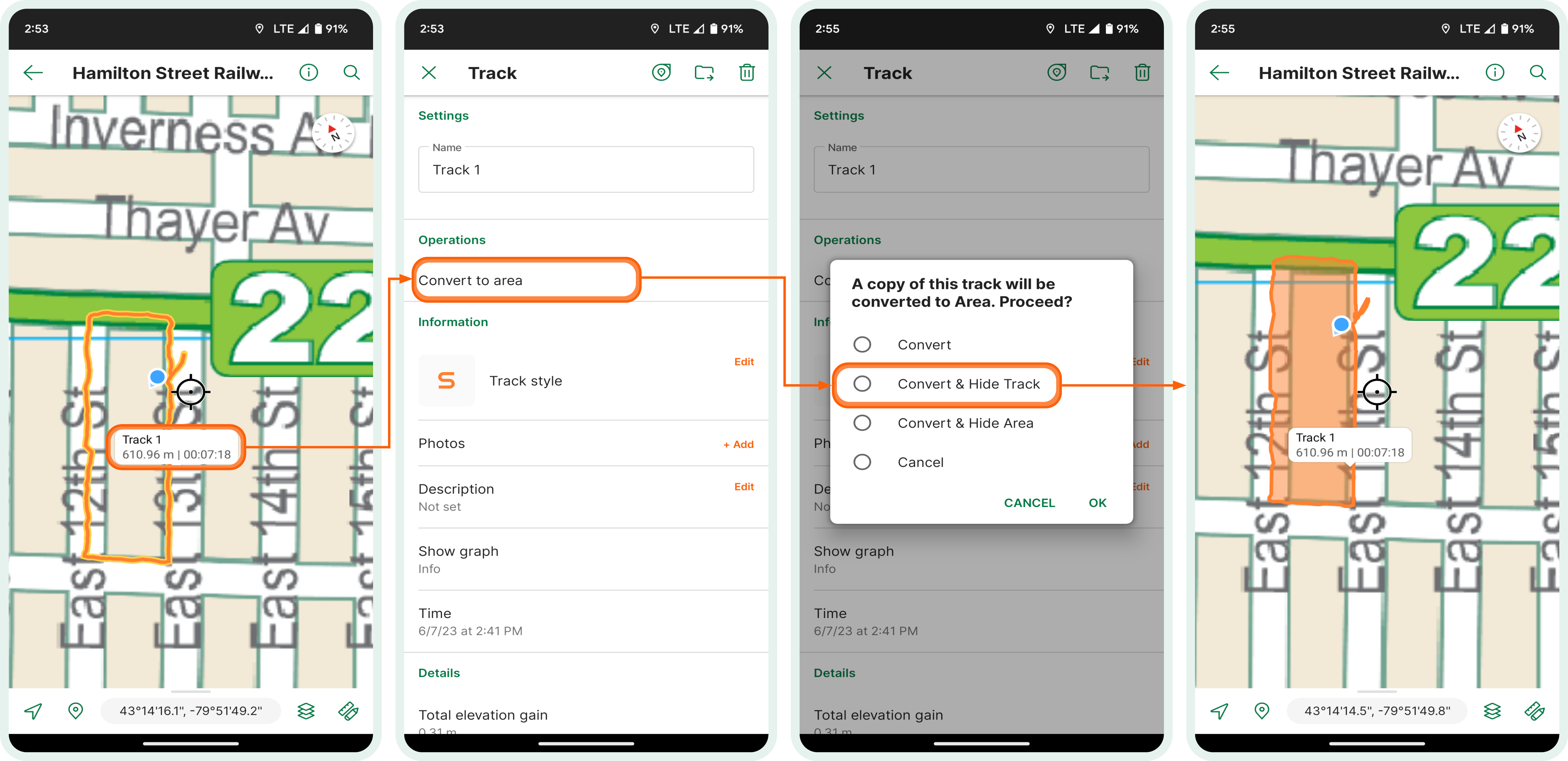 Record GPS Tracks Tool – Avenza Maps