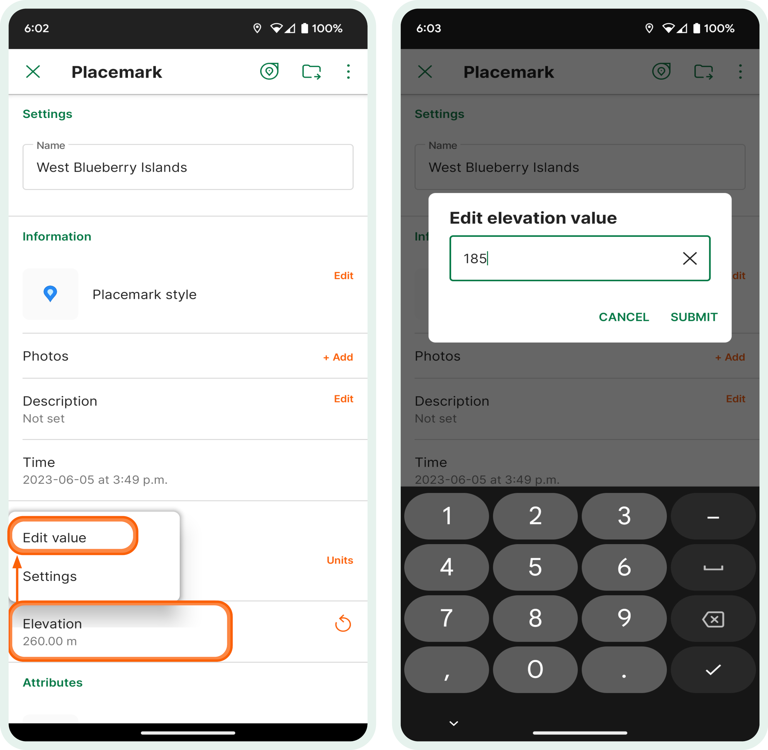 Adding a placemark – Avenza Maps