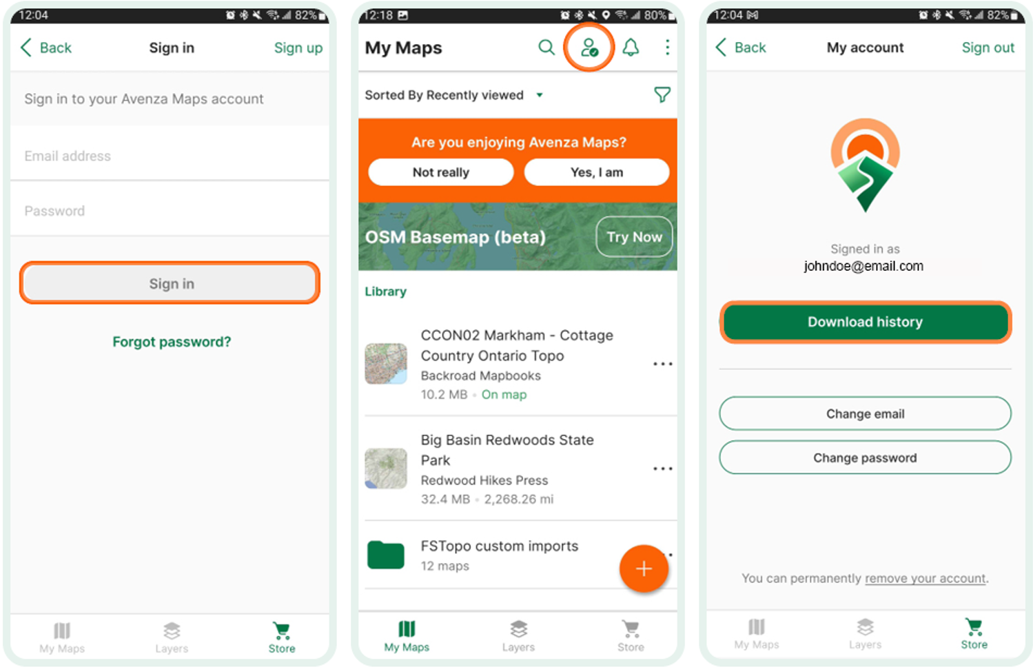 Accessing your Maps in Avenza Maps – Avenza Maps
